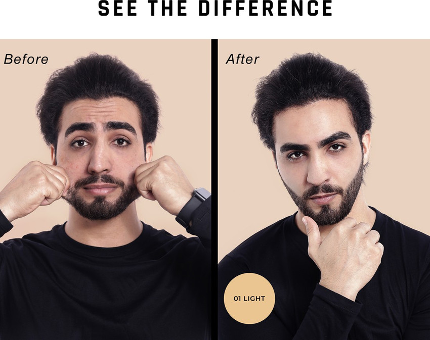 Men Concealer Before And After