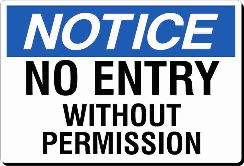 Do Not Enter Without Permission Wallpaper