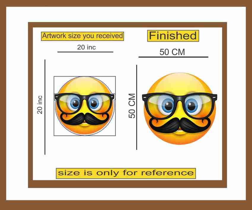 Emoticon Lenny Face Vinyl Decal Funny Smiley Face Wall Stickers DIY