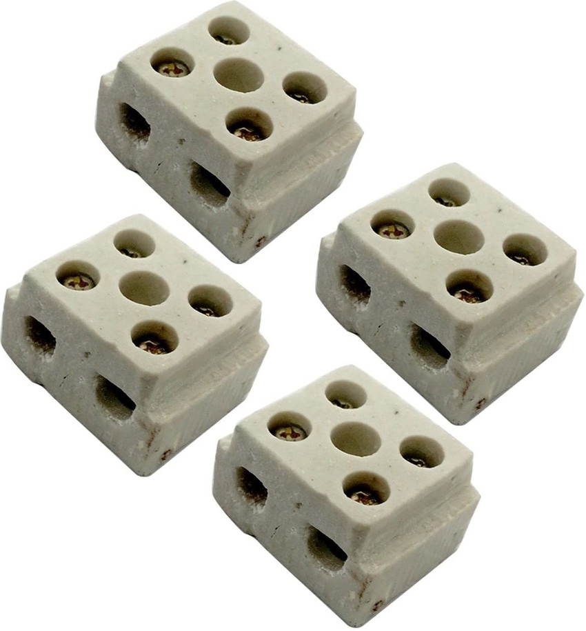 Porcelain 2 Pin Connectors 30A 2 WAY CERAMIC PORCELAIN CONNECTOR NON