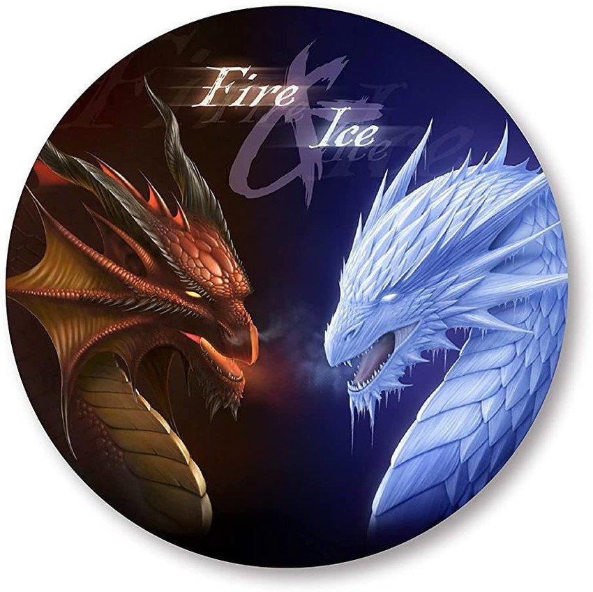 Fire And Ice Dragons Fighting