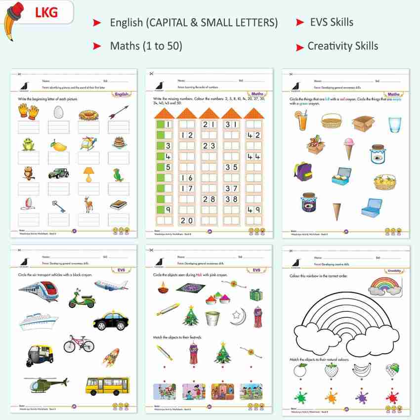 Activity Worksheets For Ukg Printable Kindergarten Math Worksheets PDF