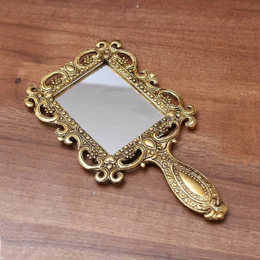 Antique Hand Mirror Fancy Antique Art Nouveau Sterling Silver Vanity