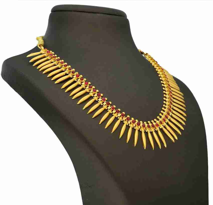 MALABAR GOLD DIAMONDS FATAAAAAWACL Collar Yellow Gold Precious Necklace Price in India Buy MALABAR GOLD DIAMONDS FATAAAAAWACL Collar Yellow Gold Precious Necklace online at Flipkart