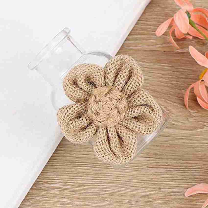 Lace And Burlap Flowers 12 Handmade Burlap Flowers With Lace Craft