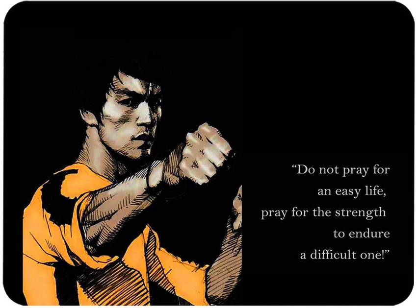 Bruce Lee Easy Life Quote Bruce Lee Easy Life #B Martial Artist Quote