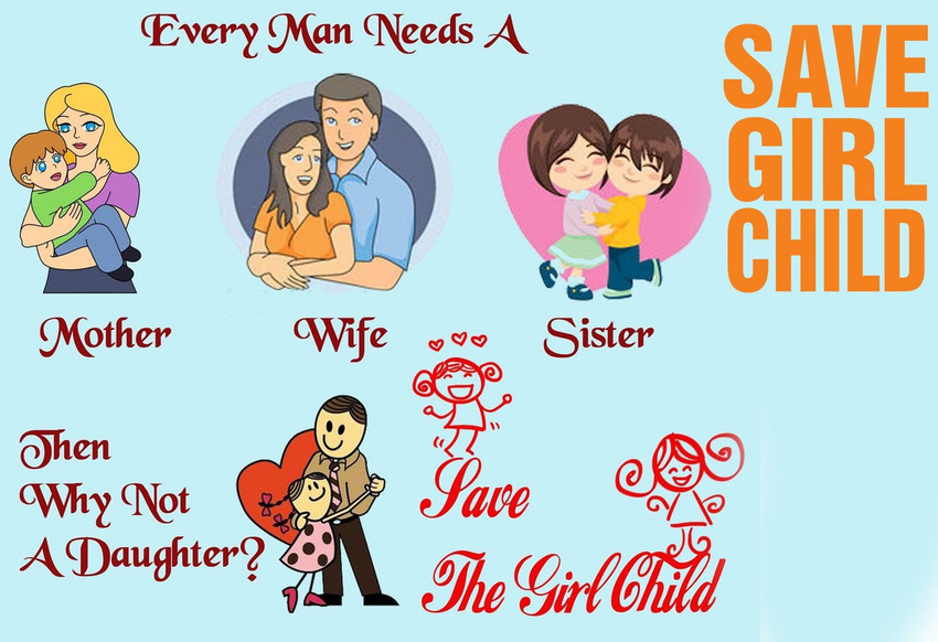 Save Girl Child Poster Save Girl Child Poster