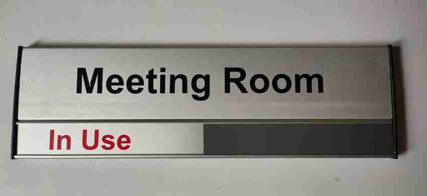 Work Room Name Plate Signage, Meeting Room Name Plate, 42% OFF