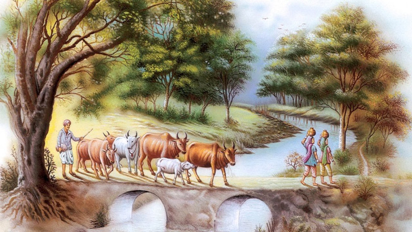 Indian Farmer Painting
