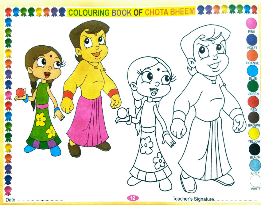 chota bheem images for coloring pages