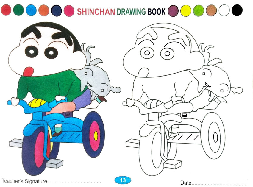 shin chan printable coloring pages