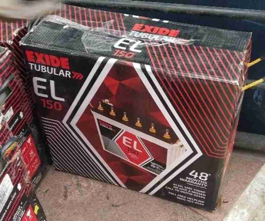 EXIDE EL150 150 Ah Battery for All Vehicles Price in India Buy EXIDE EL150 150 Ah Battery for All Vehicles online at Flipkart