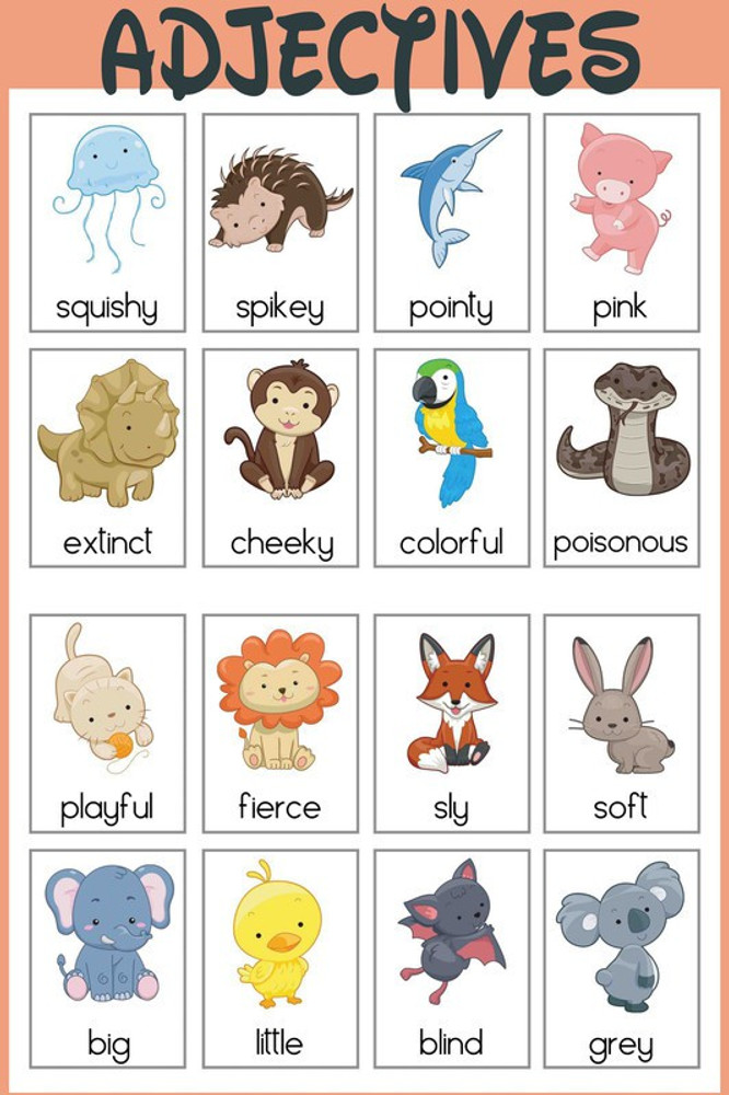List Of Adjectives For Kids
