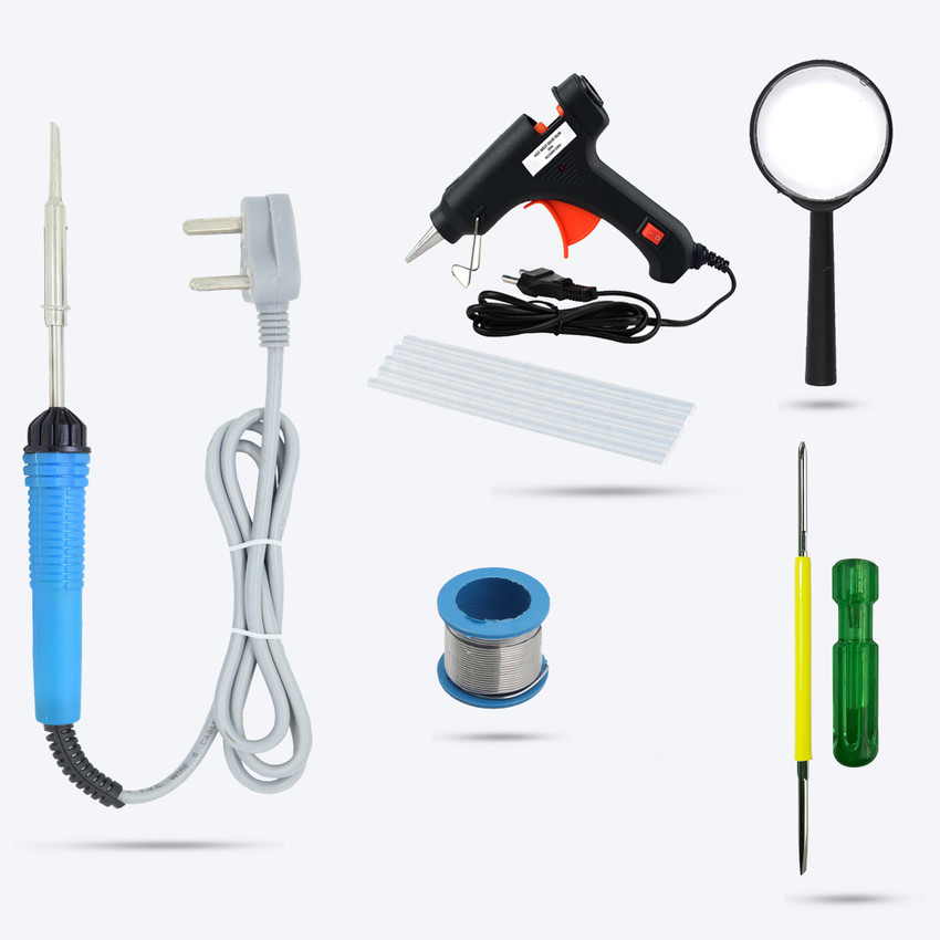 Flipkart SmartBuy SB30M1 Electric 6in1 Economy Soldering Iron Tool Machine Glue Gun Combo Kit Set 25 W Simple Price in India Buy Flipkart SmartBuy SB30M1 Electric 6in1 Economy Soldering Iron Tool