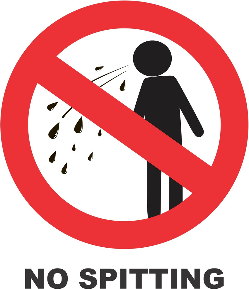 No Spitting Symbol