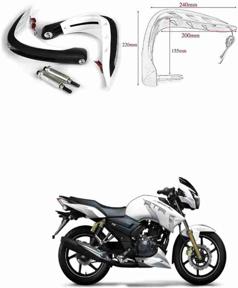 Apache Rtr 180 White New Model