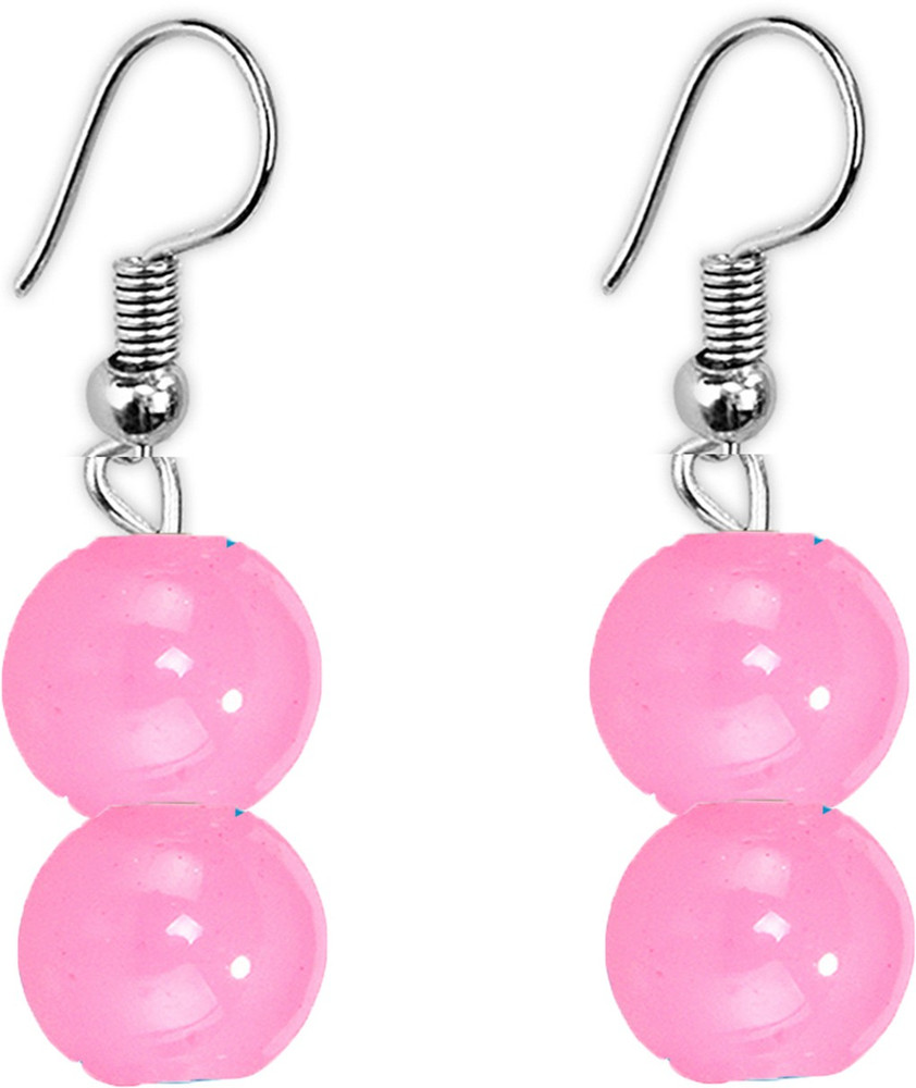Flipkart Buy MIKADO Pair of 2 Heart Bead Pink Earrings set for Girls Women Alloy Earring Set Online at Best Prices in India