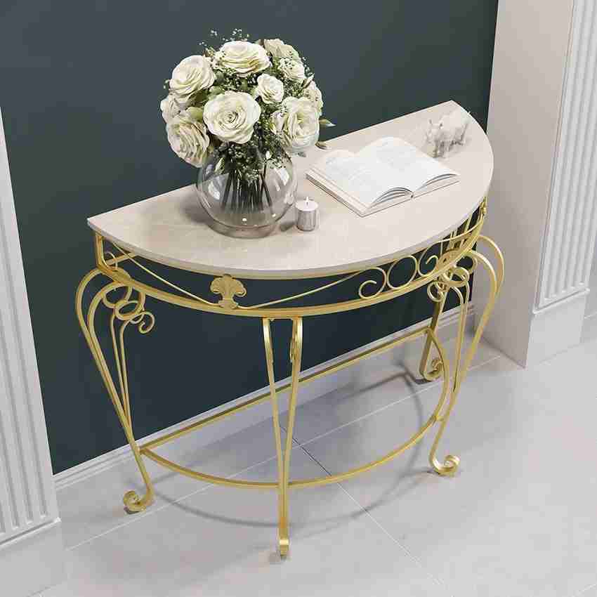 Gold Metal Console Table