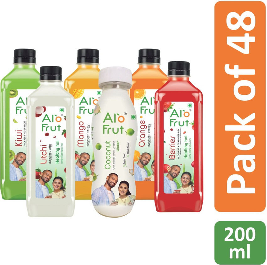 Alo Frut Mango Aloevera Juice 200ml (Pack Of 48)