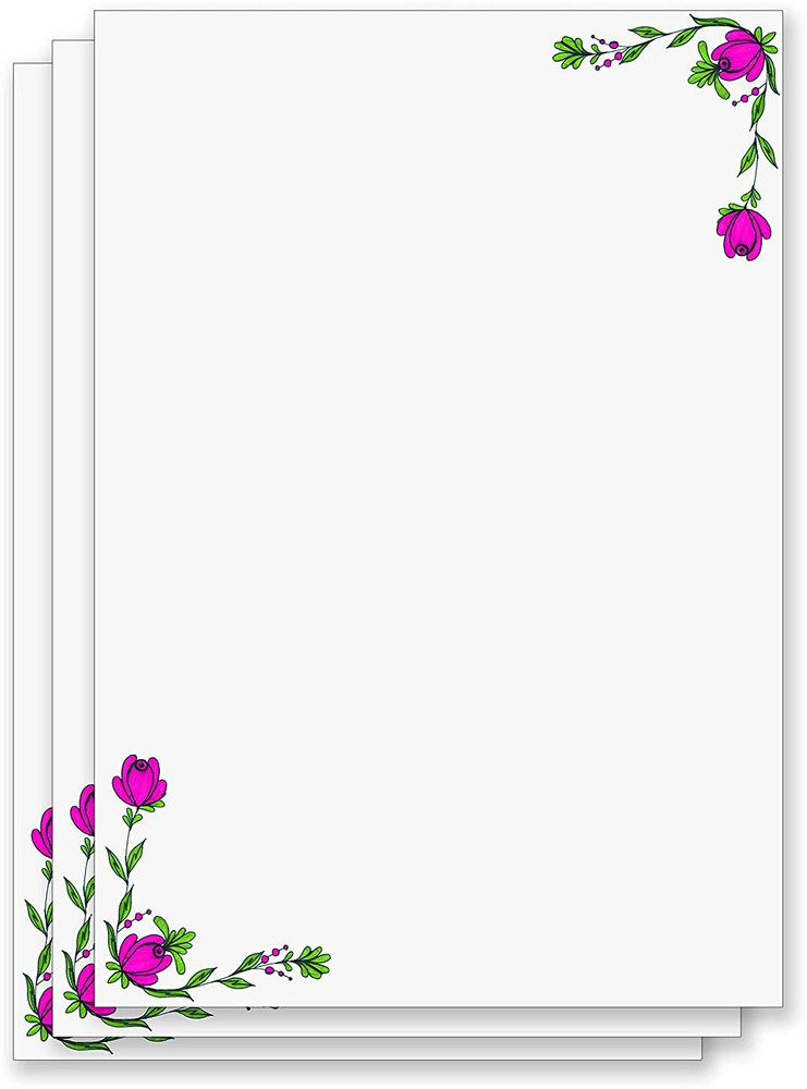 Simple Flower Designs For A4 Paper | Best Flower Site