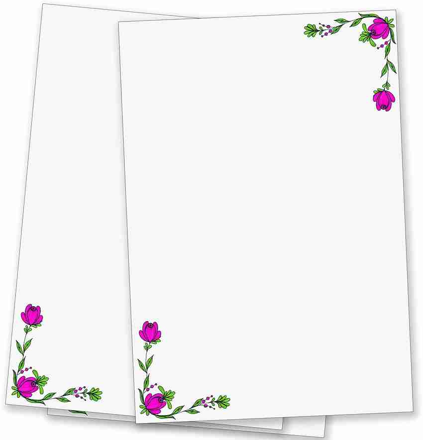 Flower Borders For Projects On Paper
