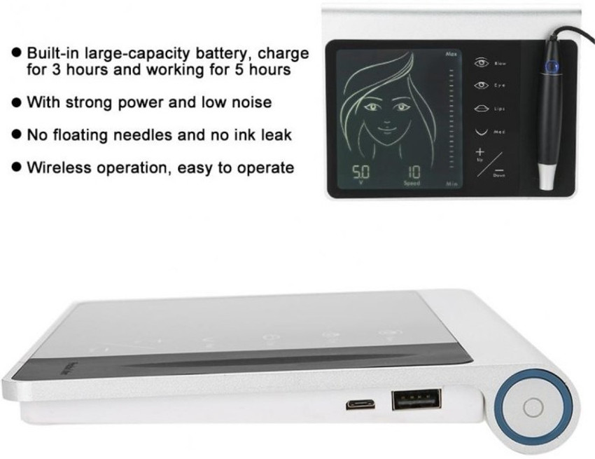 Aluminum Intelligent Digital Tattoo Permanent Makeup Machine Kit Device ...