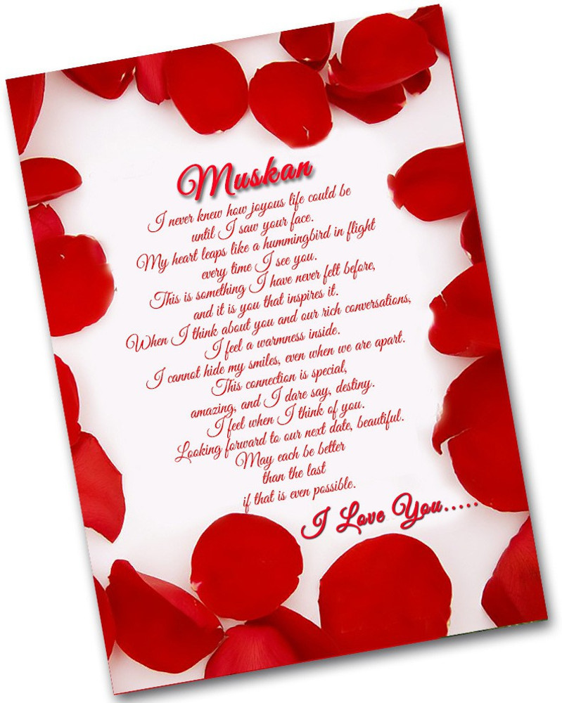 Muskan Love Quotes Nakshasutra Muskan I Love You …… Romantic Gift