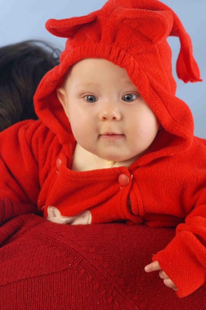 Cute Baby With Red Dress