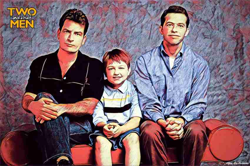 Two And A Half Men Poster