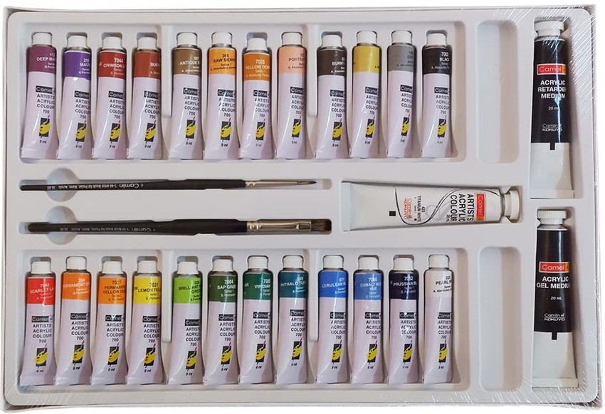 Camlin acrylic paint set store