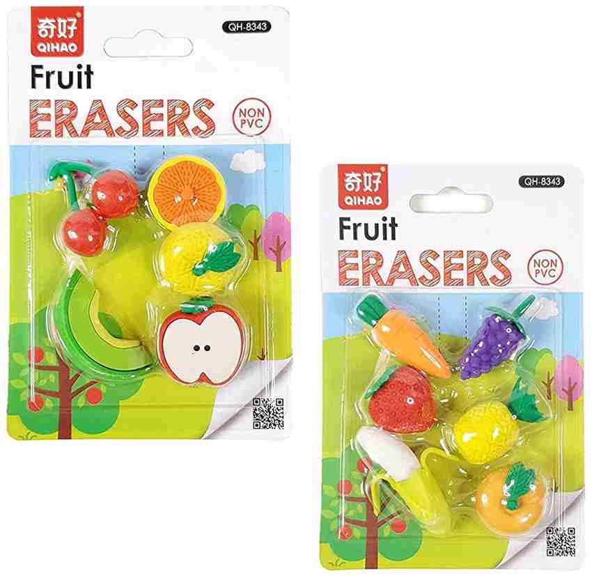 Fruit And Vegetable Erasers Vegetable Erasers Etsy