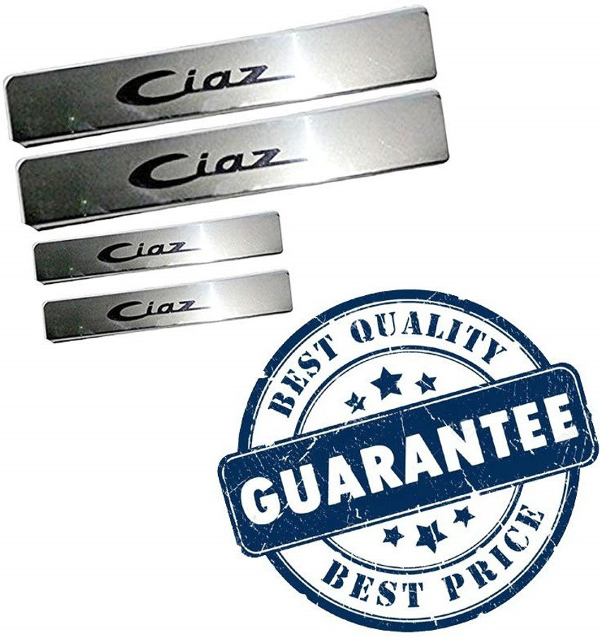 Goodzup steel scuff plate of maruti ciaz Door Sill Plate Price in India Buy Goodzup steel scuff plate of maruti ciaz Door Sill Plate online at Flipkart