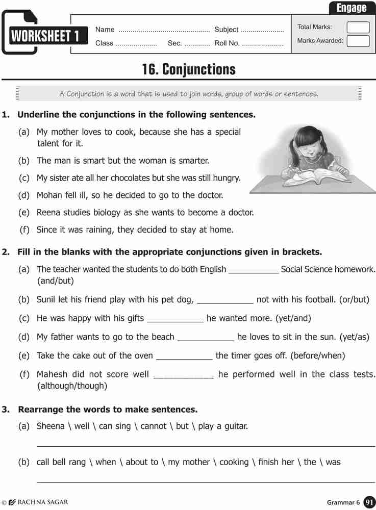 Worksheet For 6th Grade English Grade 6 English Worksheets