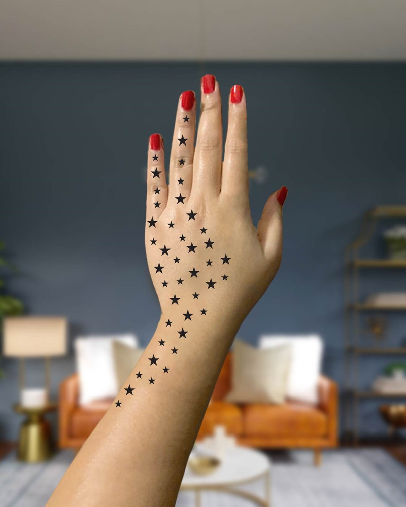 Henna Tattoo Star Designs