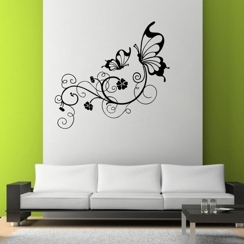 how to draw butterfly for wall decoration