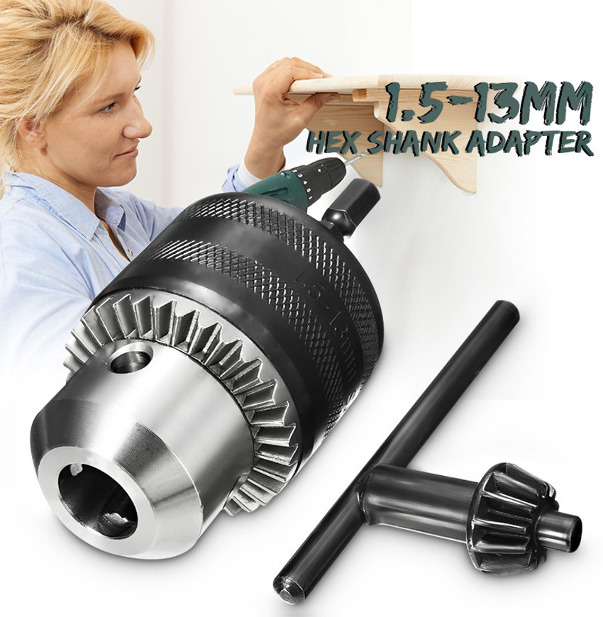 metrotools 1.5 13MM DRILL CHUCK HEX SHANK ADAPTOR POWER CONVERTER Price in India Buy metrotools 1.5 13MM DRILL CHUCK HEX SHANK ADAPTOR POWER CONVERTER online at Flipkart