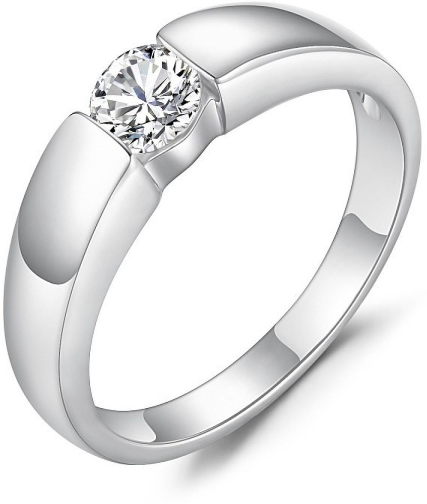 Classic Round CZ 925 Sterling Silver Ring, 51% OFF