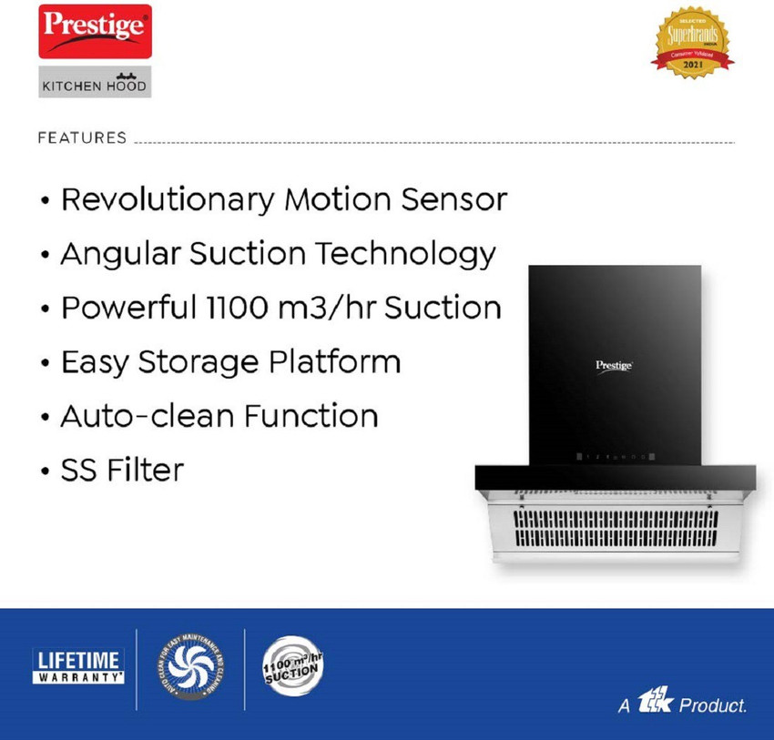 Prestige kitchen chimney auto clean store