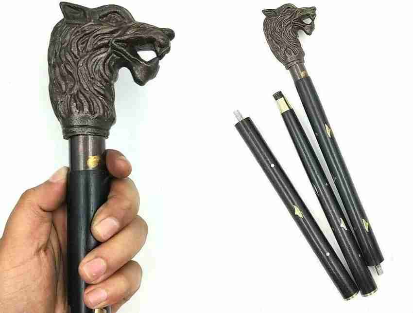Wolf Head Cane