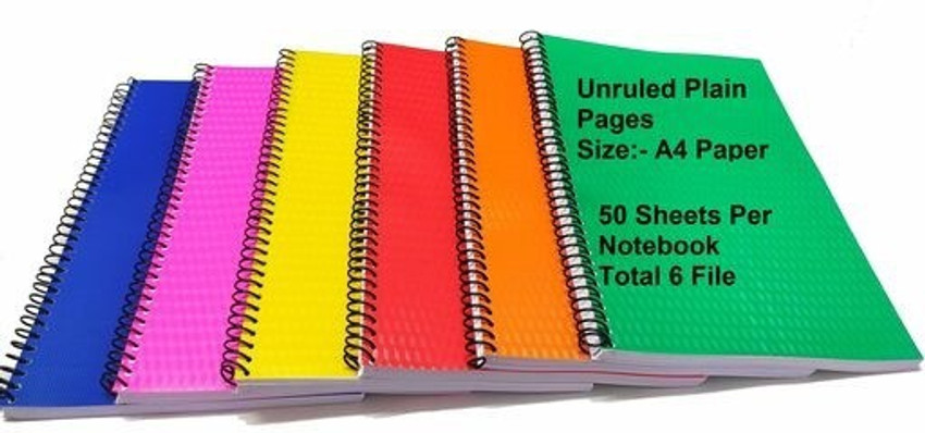 A4 size notebook 100 pages store