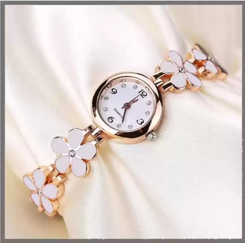 Ladies White Hand Watch