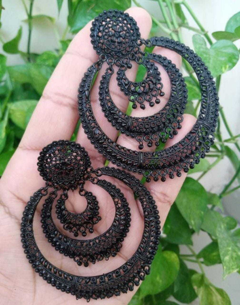 Black earrings flipkart store