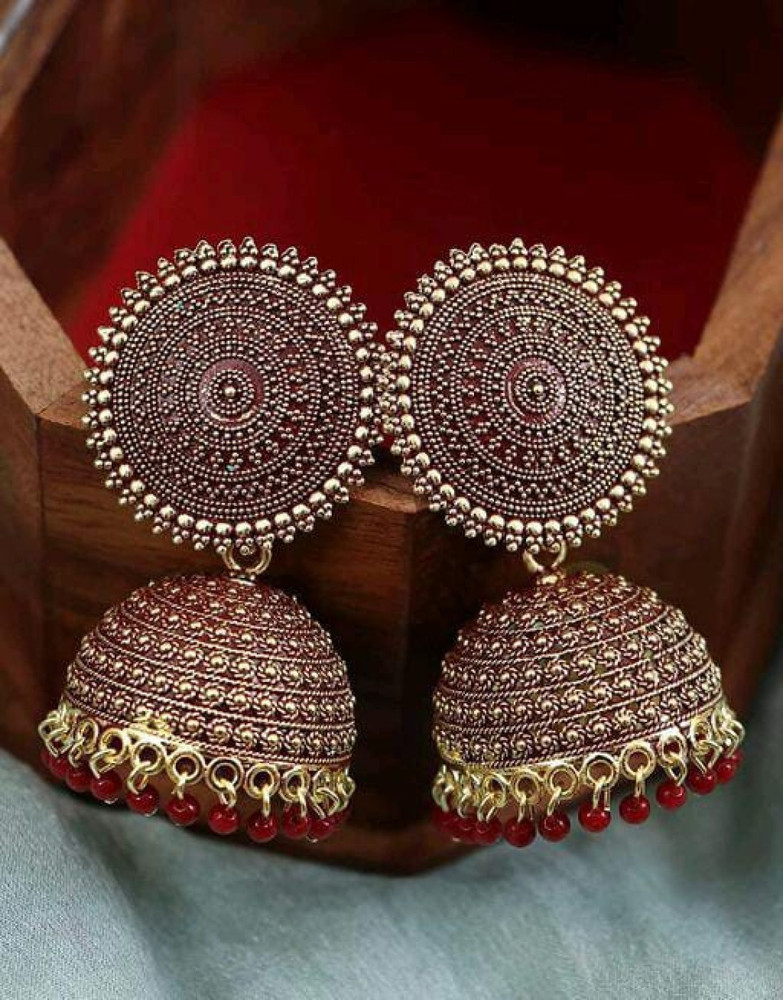 Maroon earrings online store