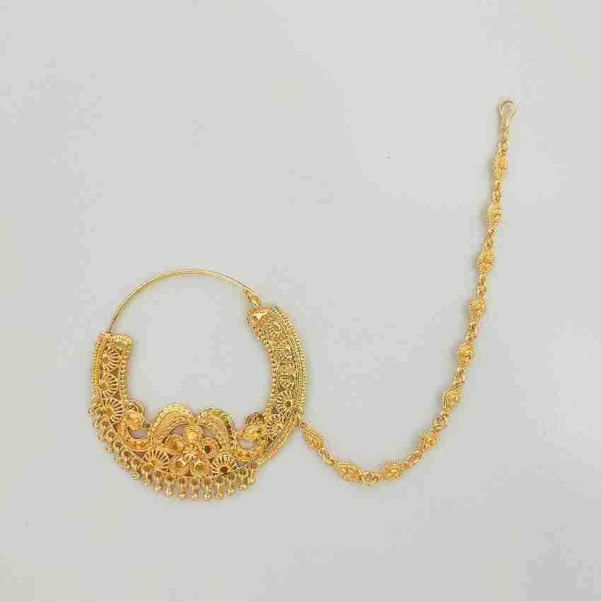 Nath Gold plated Plated Brass Nathiya Price in India Buy Nath Gold plated Plated Brass Nathiya Online at Best Prices in India Flipkart