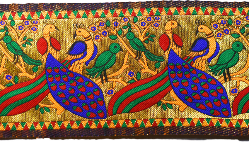 Peacock Embroidery Designs On Sarees