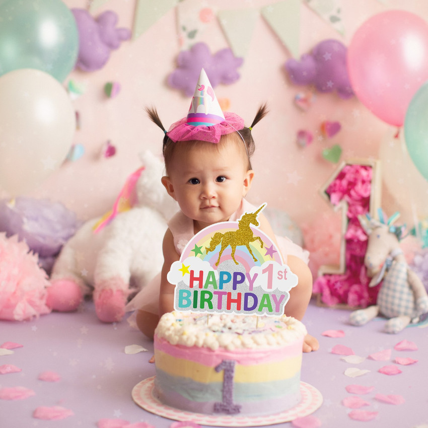 ZYOZI Unicorn 1st Birthday Cake Topper Magic Unicorn Cake Decoration Pack of 1 Cake Topper Price in India Buy ZYOZI Unicorn 1st Birthday Cake Topper Magic Unicorn Cake Decoration Pack of