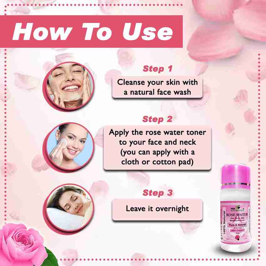 Rose water on face overnight store