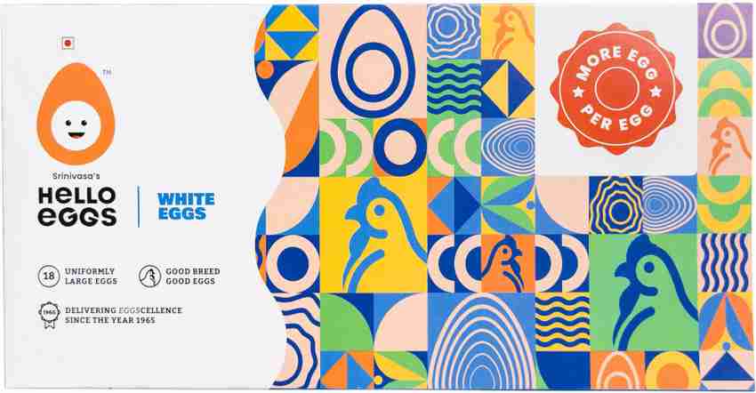 Hello Eggs White Eggs (18 Pieces) Price Buy Online At