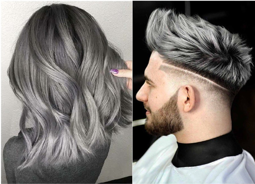 Ash Gray Hair Color Men