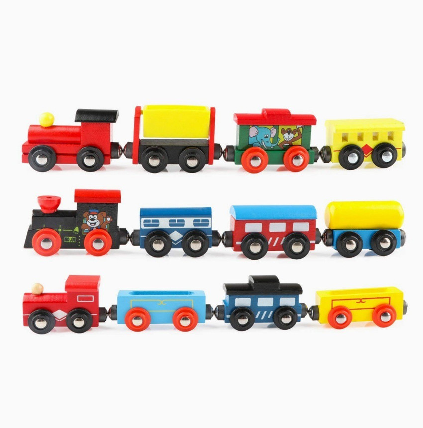 JustKid SThings Magnetic Toy Train Set Of 3 Train Set Connect With Magnet For Kid s Magnetic Toy Train Set Of 3 Train Set Connect With Magnet For Kid s shop for JustKid SThings